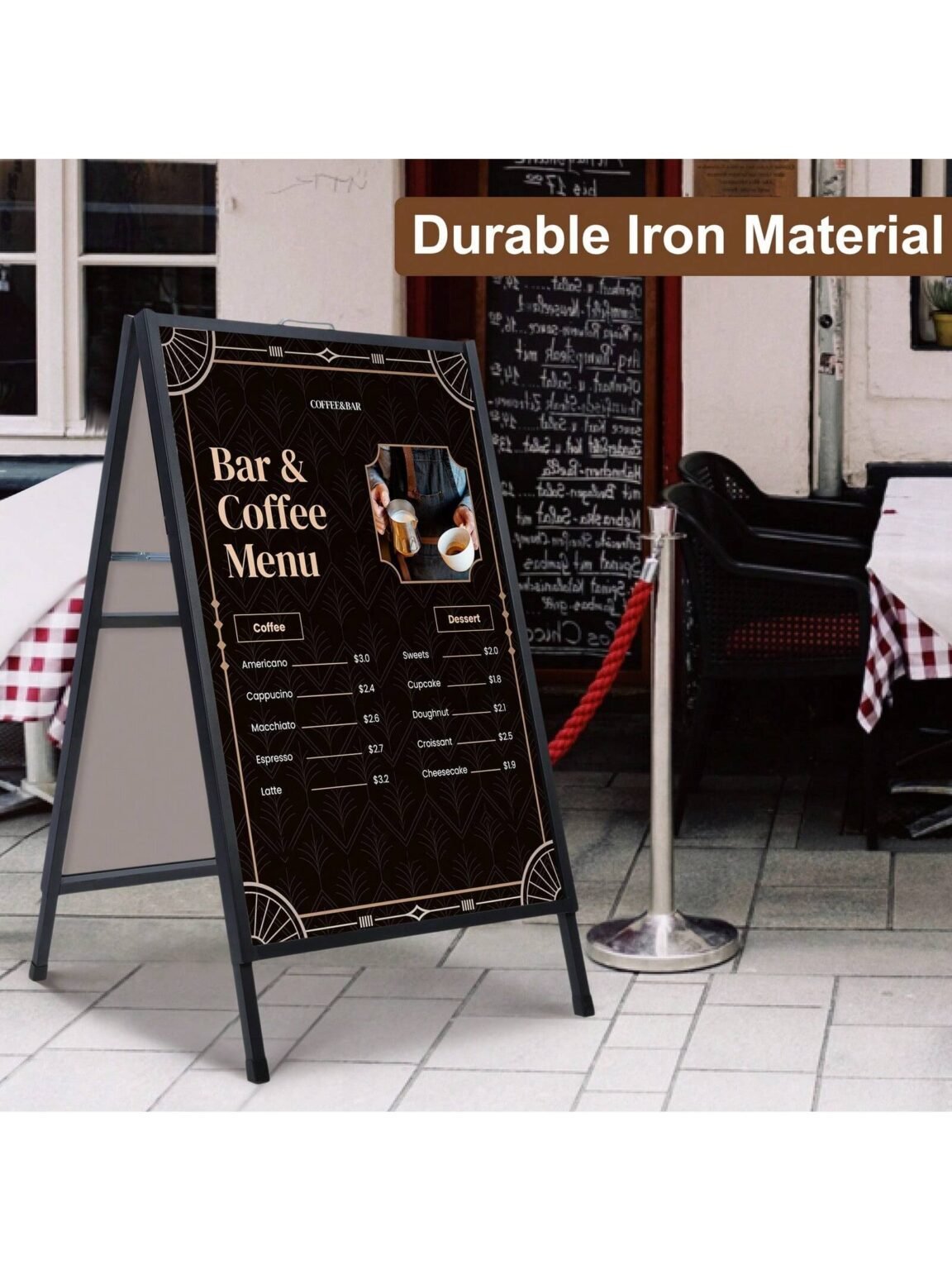 Iron A-Frame Stands - SignCan